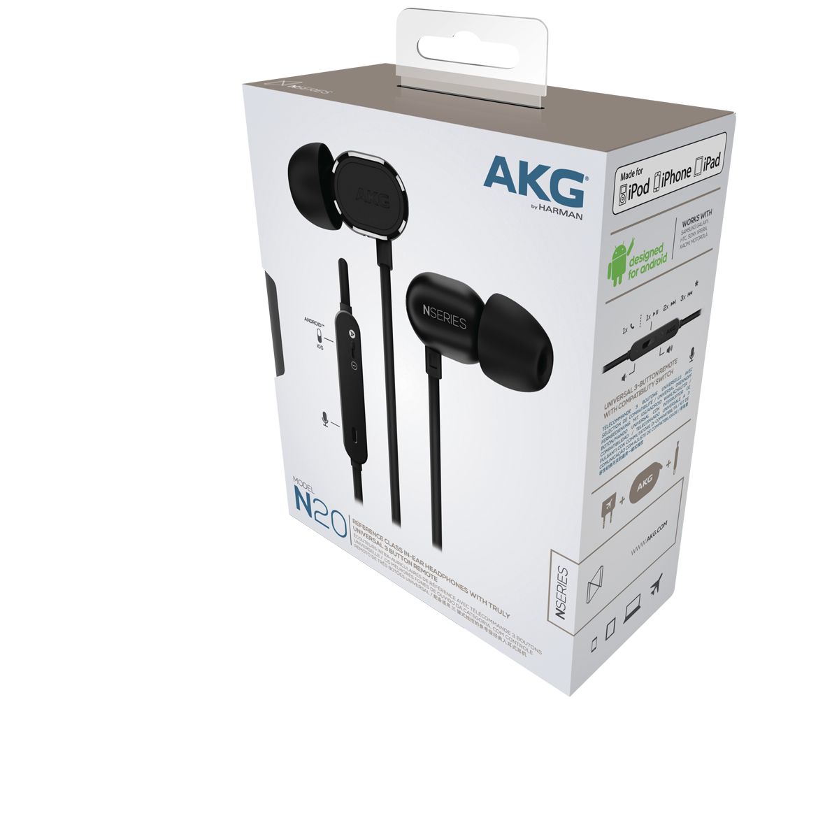 N20(エヌ20) : AKG/カナルイヤホン,リファレンスサウンド,インイヤー