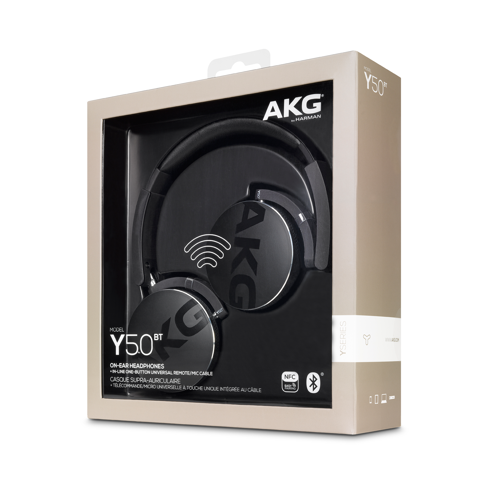 Y50BT(ワイ50ビーティー) : AKG/Bluetoothヘッドホン,ワイヤレス,ブルートゥース,オンイヤー